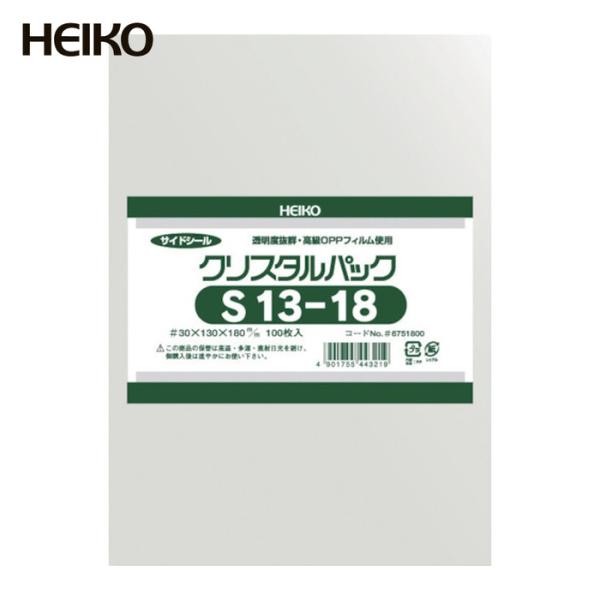 HEIKO ポリ袋|特長:クリスタルパックはつやがあり透明感抜群の国産高級OPPフィルムを使用した袋です。 すべりが良く作業効率もバツグンです。 袋の両側を熱圧着して製造する為、のりしろが発生しないので中身が綺麗に見えます。