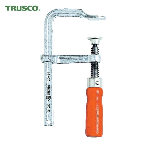 TRUSCO L型クランプ|特長:木工加工や板金加工に最適なエコノミータイプです。 フレームは熱処理済み中炭素鋼ニッケルクロムメッキ仕上げ(S45C)です。