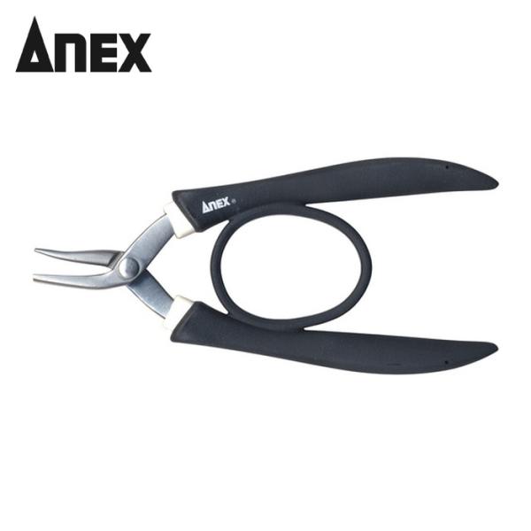 アネックス ラジオペンチ(ステンレス)|特長:グリップ部には手にやさしいエラストマー樹脂を使用し、柔らかな感触での開閉を実現しています。 アクセサリー製作で使用する9ピン・Tピンの曲げが簡単にできるピン曲げ専用工具です。 滑りにくく、手にや...