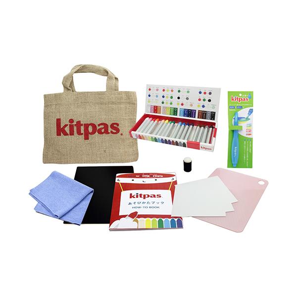 ●特長キットパスの魅力がたくさん詰まったバッグです。●仕様付属のHowToBookを見ながらキットパスの様々なテクニックが習得できるセットです。キットパスは、16色です。バッグは、フェアトレード、バングラディッシュのジュート麻を使用していま...