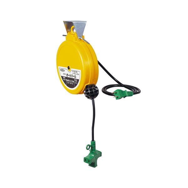 ●特長コンパクトで省スペースのオートリールです。●仕様ライン作業やDIYの作業に最適な、電線長5m、2芯タイプです。●用途工場内や、DIYでの電源供給リール。