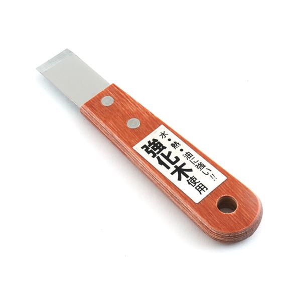 ●特長プロ使用の道具をコンパクトに仕上げた、豆プロ刃付シリーズです。●仕様1.2mm厚の特殊ステンレス鋼(SUS420J2)に刃を付けた小型スクレーパーです。ブレードはサビに強く、強靭です。ハンドルには積層強化木を使用しており、耐水・耐油・...
