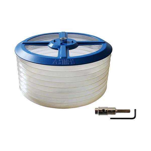 ●特長自在錐での穴あけ作業を安定・安全・清潔に行えます。●仕様ガイドのような安定感のある作業が行えます。電気ドリルコードの巻き付き防止など、自在錐回転時の危険から保護されます。切粉の飛散もカバーがしっかりキャッチします。●用途自在錐シリーズ...