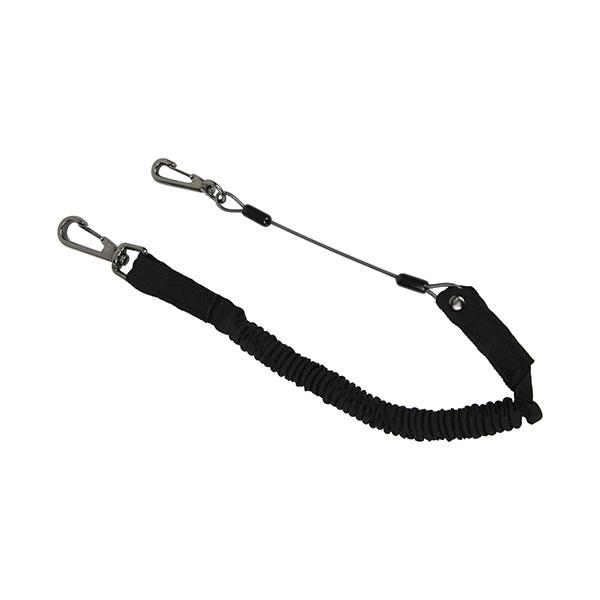 ●特長ウレタン樹脂コーティング+布でからみにくく耐久性抜群です。●仕様二つ折りでスッキリ装着できます。工具を取付けてジャストサイズです。端から端までワイヤーが入っています。●用途工具の落下紛失防止対策。●材質／仕上／セット内容／付属品金具：...