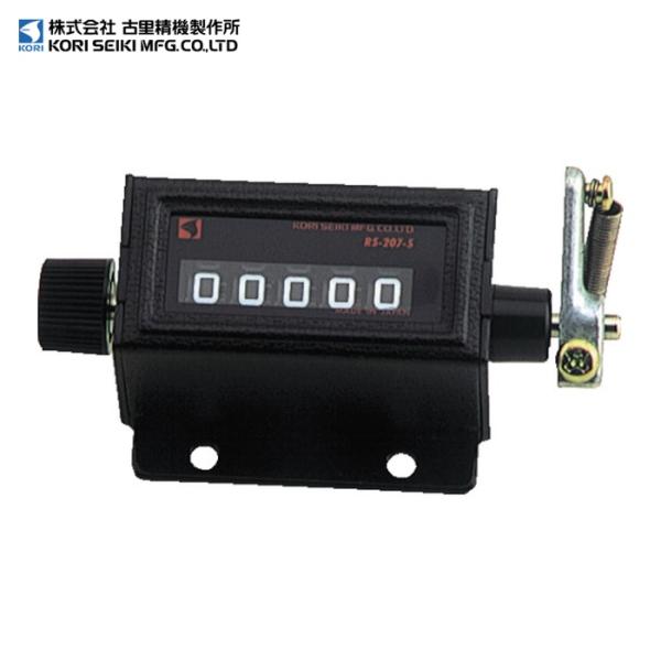 古里 カウンタ|特長:主に往復運動、回転運動の計数に使用します。 レバーが45°往復することにより1つの数字が進みます。