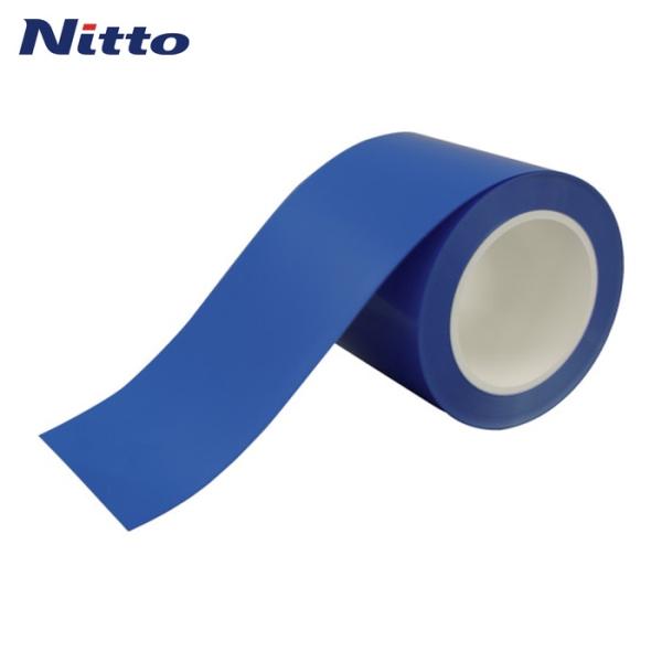 ニトムズ ラインテープ|特長:耐久性に優れ、環境にやさしく、作業性も抜群のラインテープです。 クリーンルーム適用です。 丈夫なフィルムと強力な粘着剤で破れや剥がれが少なく、取り替え時期には、剥がしやすいテープです。