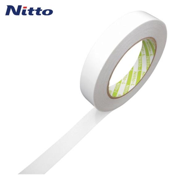 日東エルマテ 工業用・プロ用両面テープ|特長:表裏異なる粘着剤を使用してる為タイルシートの型枠固定に最適です。 1面は弱粘着剤を塗布しており、型枠面用です。 2面は強粘着剤を塗布しており、タイルシート面用です。