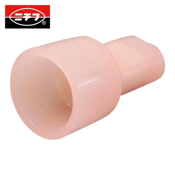 ニチフ 閉端接続子|特長:従来工法の面倒なテーピング作業の必要はなく、作業時間が短縮できます。 消防庁告示第11号に定める15分後に380°Cに達する耐熱試験に合格しています。