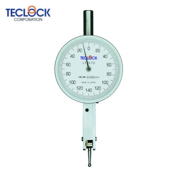 TECLOCK テストインジケータ|特長:測定子・指針が非磁性体のため、磁気の影響を受けません。 測定子は200°円弧の角度にセットできます。