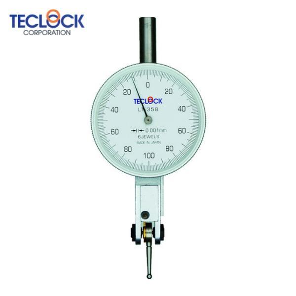 TECLOCK テストインジケータ|特長:切り替えレバーがないオートクラッチ機構により、測定方向が正逆自動切り替えします。 測定子・指針が非磁性体のため、磁気の影響を受けません。 測定子は220°円弧の角度にセットできます。