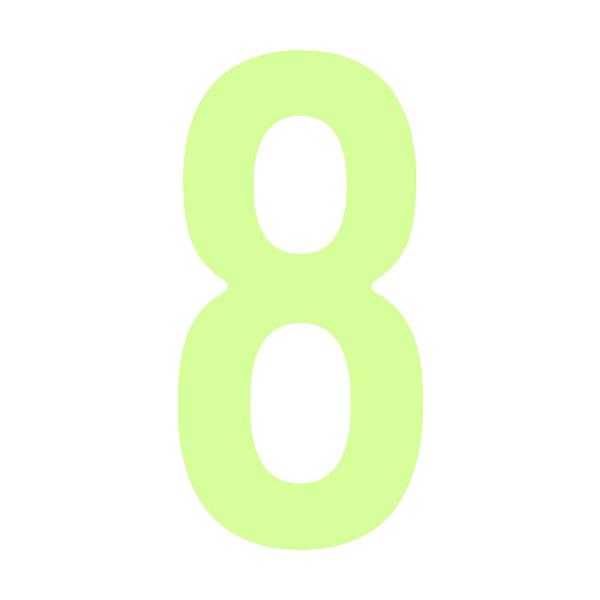 特長●光を蓄え、暗い所で発光します。●災害や停電時に判読できます。●ステッカータイプ（熱圧着タイプも別途あります）