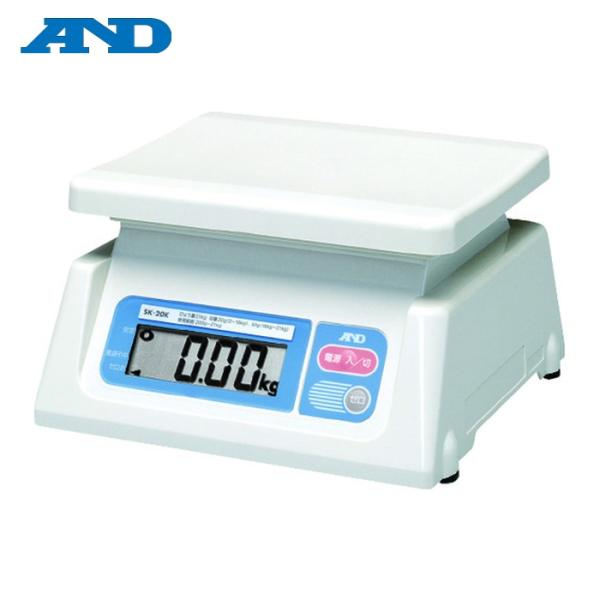 A&amp;D デジタルはかり|特長:見やすい大型液晶表示です。 (文字高25mm)・皿を載せた状態でのゼロ表示可能な風袋引き機能付です。 ステンレス皿(SK・10JA別売)の使用で衛生的な計量が可能です。