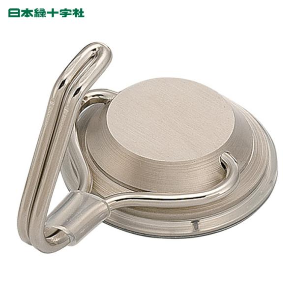 緑十字 マグネットバー|特長:高い質感とデザイン性を備えた金属製のマグネットフックです。 フック部分は360度回転し、上方にもスイングするので好きな位置に貼り付けが可能です。 壁面をキズつけないように接触面には柔らかなラバー素材を使用しています。