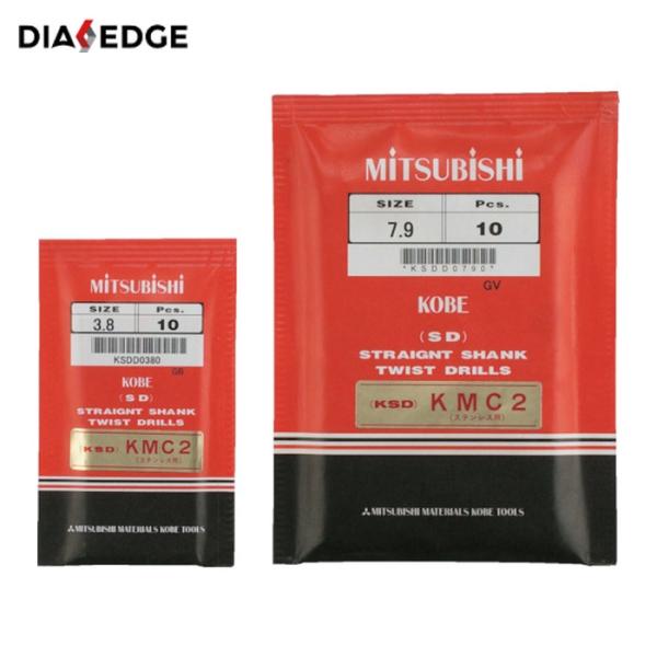 三菱K コバルトハイスドリル|特長:刃先の切れ味がよく、特に200HB以下のステンレス鋼の加工に最適です。