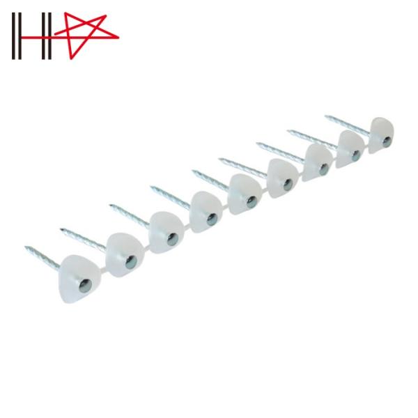 特長●塩ビ板などを止める釘です。●購入しやすい少量パックです。●高所作業でも持ち運び便利な9連です。