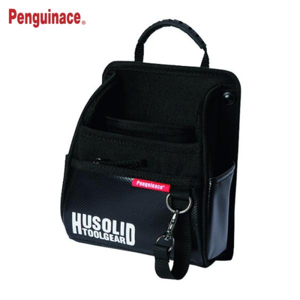 ペンギンエース 腰袋|特長:ペンチ差し不要の、工具差しをたっぷり備えたフタ無し腰袋です。