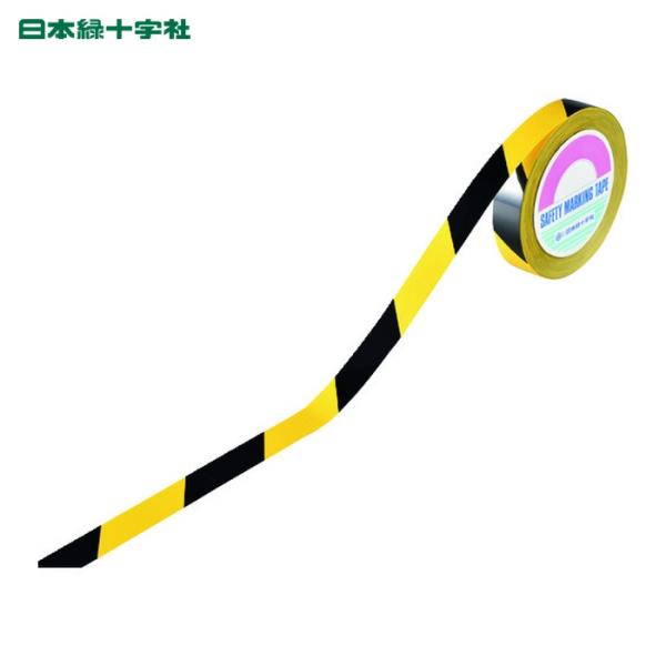 緑十字 ラインテープ|特長:これまでの区域標示用テープと異なりはがした後、ノリ跡が残りにくい再はく離タイプのラインテープです。 表面にポリエステル加工が施されており耐久性に優れています。