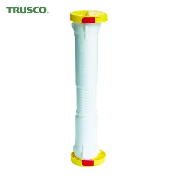 TRUSCO ストレッチフィルムホルダー|特長:環境に優しいコアレスストレッチフィルムに対応した、ストレッチフィルムホルダーです。 本体が紙管の役割を果たすので、最後までしっかりと、スムーズにフィルムを使い切ることができます。 親指一本でブ...