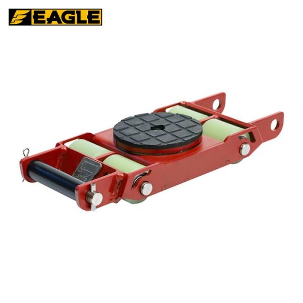 イーグル 運搬用コロ車|特長:機械などの運搬作業をスマートに行うための重量物運搬ローラーの低床タイプです。 スチールタイプで最低床クラスの高さ55mmです。 3次元CADを使用した強度計算と、実機ウエイトを使用したシミュレーションで、圧倒的...