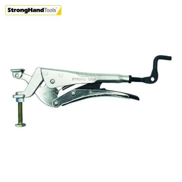 SHT グリッププライヤー(板金・溶接用)|特長:ヘッド部のスクリュー出し入れができることで、保持するワーク形状、姿勢の幅が格段に広がります。