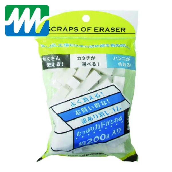 ・消しゴム工場で出来た切れ端をパックにしました。・カドがたくさん取れてよく消えます。・消しゴム色:白・容量(g):200・寸法:端材の為、不定形・入数:約200g・包装:フックのできるPP袋-ブランド : mitsuya メーカー : ミツ...