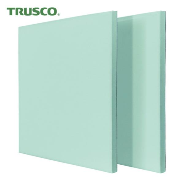 TRUSCO 防音パネル|特長:壁の反響音を軽減し、快適な音響環境を作ります。 簡易的にマグネットで取り付けられる吸音パネルです。 オフィスや作業場などにも馴染む色合いで景観を損ねません。
