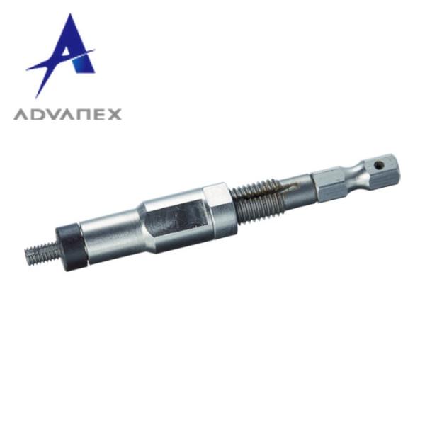 ADVANEX インサートねじ用挿入工具|特長:アドバネクス製タングレスインサートを挿入する際に必要な専用工具です。 手動挿入の際は別途、六角ビット対応のハンドルをご用意下さい。