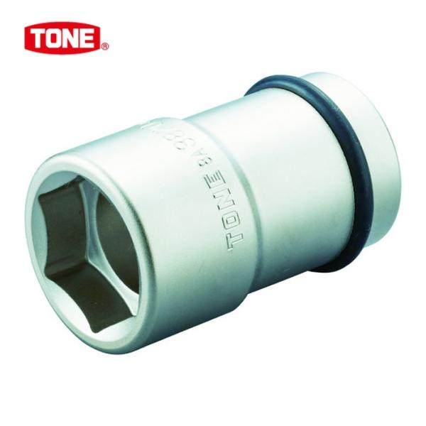 TONE インパクト用ソケット(自動車整備用)|特長:大型バス・トラック用ホイールナット着脱専用です。 アウターナット・インナーナットの着脱作業が1個のソケットでできる省力工具です。