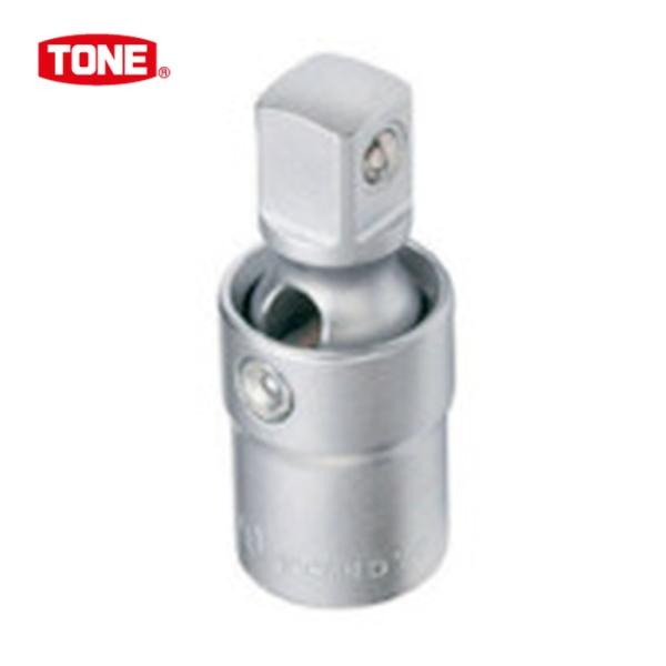 TONE ユニバーサルジョイント|特長:ソケットとハンドルの間に接続して、角度をつけた斜め作業ができます。 直線作業ができない複雑な箇所に使用します。 継手部分がボール形状のため、屈折が滑らかです。