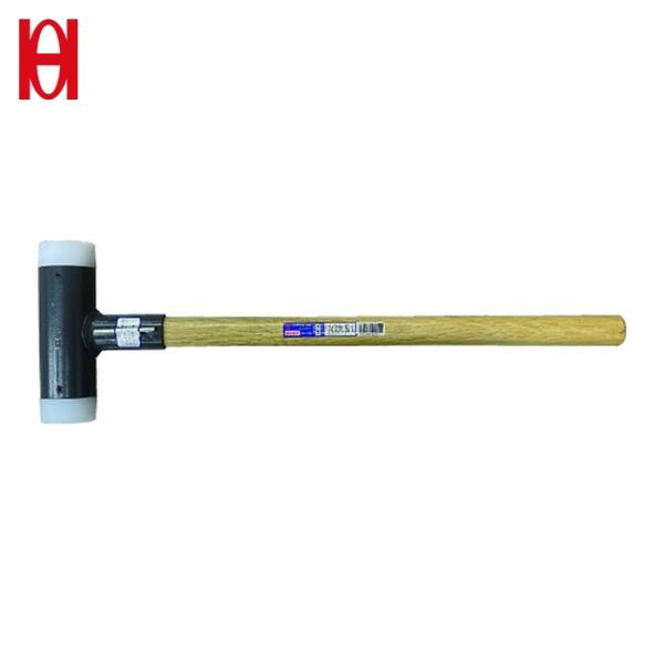 OH ショックレスハンマー|特長:ヘッド内部に小鋼球が入っているので反動を吸収し、楽に作業できます。 ショックレス構造になっているので、作業がしやすく打撃力が強力です。 ヘッドは取り替えが簡単です。