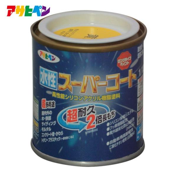 アサヒペン 多目的塗料|特長:特殊フッ素樹脂、シリコンアクリル樹脂のシリコン架橋システム及び紫外線劣化防止剤(HALS)の相乗効果により、汚れにくく、耐久性が格段に優れた高性能塗料です。 白系塗料には自動車用塗料にも使用されている高耐候性二...