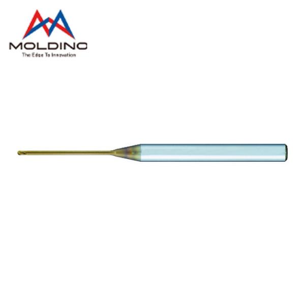 MOLDINO 超硬ボールエンドミル|特長:高硬度鋼深彫り加工用です。 高硬度鋼を高精度に加工でき、工具寿命が長くなります。