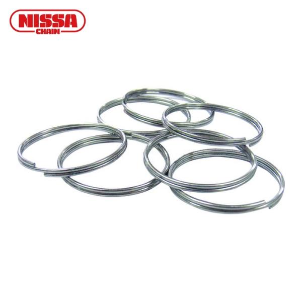 ニッサチェイン チェーン用パーツ|特長:ベーシックなWリング、容易に取り外しが行えます。 水回りに最適なステンレス製です。
