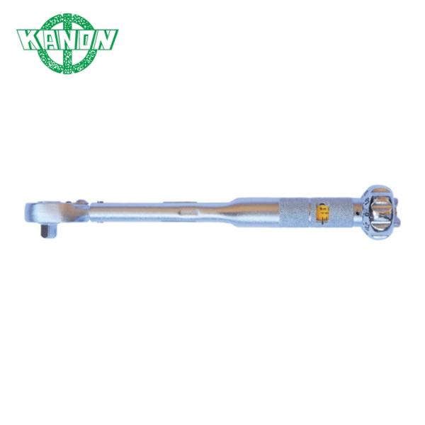 カノン トルクレンチ(プレセット形)|特長:必要なトルクの設定が手元で簡単に行えます。 ソケットを交換することにより数種類のボルト・ナットの締め付けが行えます。