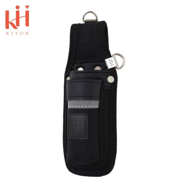 KH 腰袋|特長:摩耗や釘の突き抜けに強い高密度2520デニール100%ナイロンを使用しています。 反射テープ付きで視認性バツグンです。 ポケットの縁に反しが無く指を痛めない仕様です。