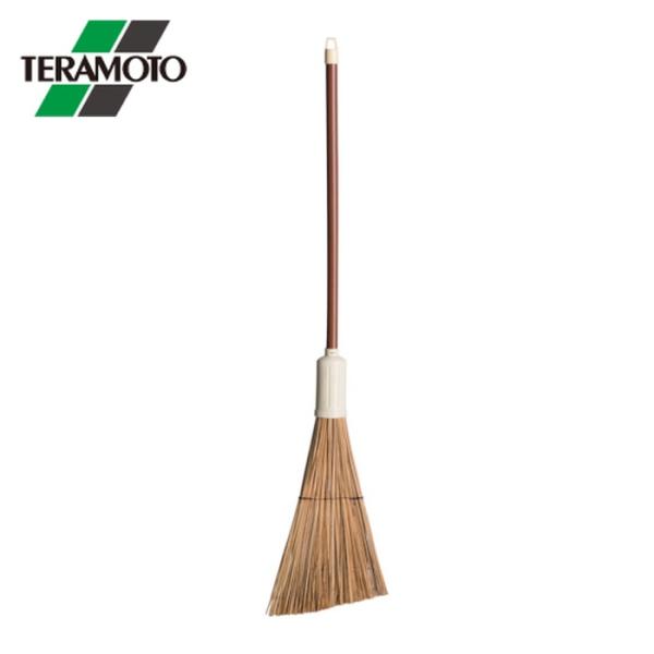 テラモト ほうき|特長:コシの強いヤシの葉脈にヘッド穂です。
