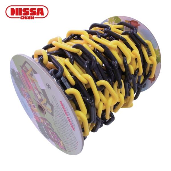 ニッサチェイン チェーン用パーツ|特長:軽量で鮮やかなチェーンです。 リールに巻いている製品のため、使用時に絡まりにくいです。 使用場所に応じて必要な長さにカットできます。