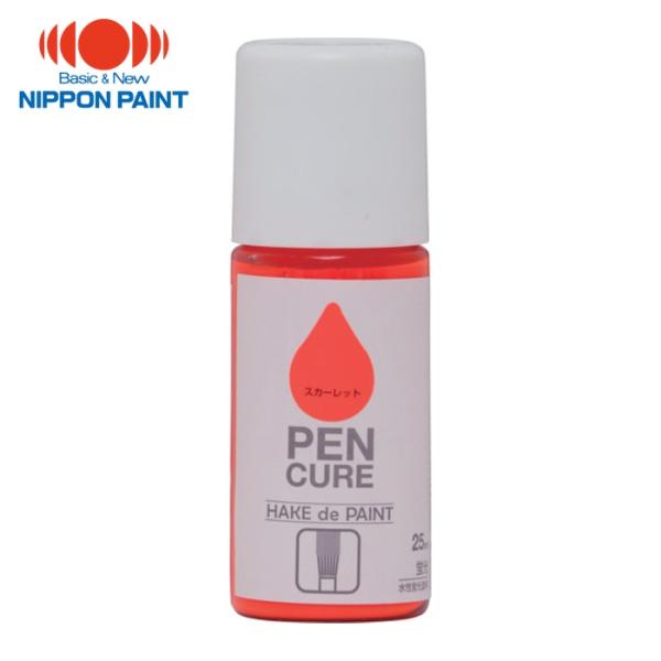 ニッぺ 蛍光塗料|特長:鮮やかに目立つ蛍光色に仕上がります。 フタに刷毛がついておりますので、タッチアップ塗装に最適です。