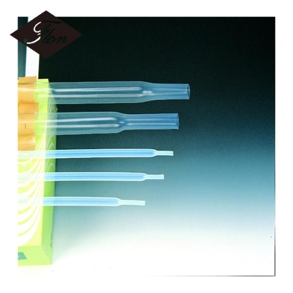 フロンケミカル 熱収縮チューブ|特長:透明で薬品性は万能です。 ホットエアーガン150°Cで熱収縮できます。