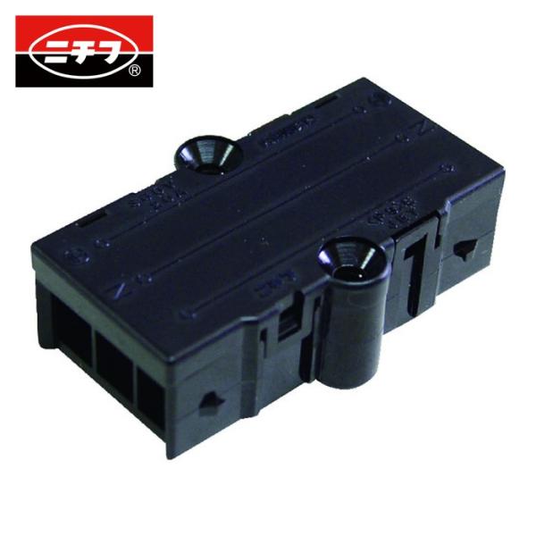 ニチフ 配線接続用コネクタ|特長:電気用品安全法によるジョイントボックスとみなされています。 ターミナルブロックの交換で、簡単に配線変更ができます。 電線のロック解除レバーにより電線を外しコネクタの再利用ができます。