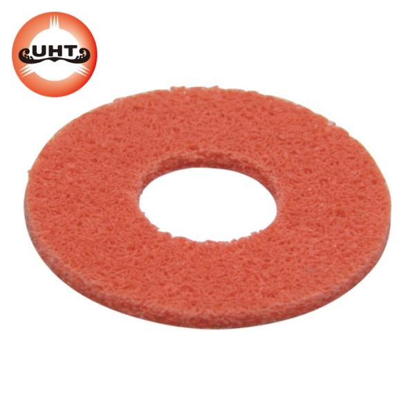 UHT エアマイクログラインダー用オプションパーツ|特長:ナイロン繊維の不織布をベースにしていますのでソフトな研磨作業ができ、加工物に良くなじみます。 専用ラバーパット(5391)1個付です。 バフとは違い、研磨剤を塗る必要がありません。