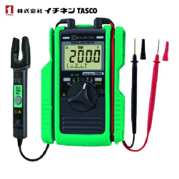 タスコ デジタルテスタ|特長:クランプ付ポケットです。 3400カウントバーグラフ付ディスプレイ。 オートパワーセーブ機能付(約10分)。