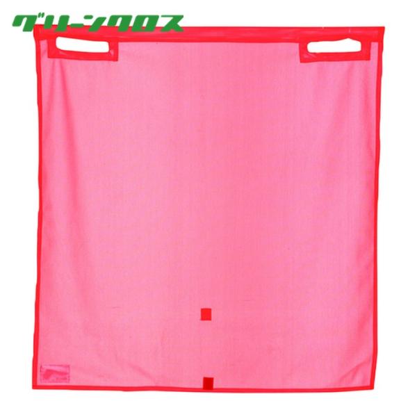 グリーンクロス 手旗|特長:メッシュ生地の為、警戒前方が見えるので安全に停止、誘導ができます。