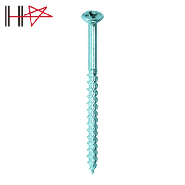 DAIDOHANT コーススレッドスクリュー|特長:ねじ山の間隔が長く(粗目)ねじの溝が深い電動工具を使って作業するもっとも一般的な木工用ビスです。 頭部下のフレキ加工で木材を切削し、頭浮きを防ぎます。 頭が沈み込んで仕上がりがスッキリする...