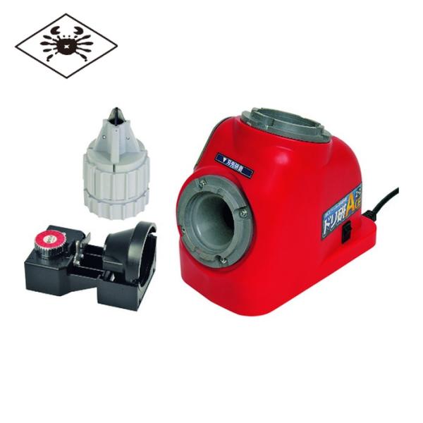 ニシガキ ドリル研磨機|特長:刃先設定後、研摩機本体に差し込むだけで研摩できます。 X型シンニング研摩ができます。