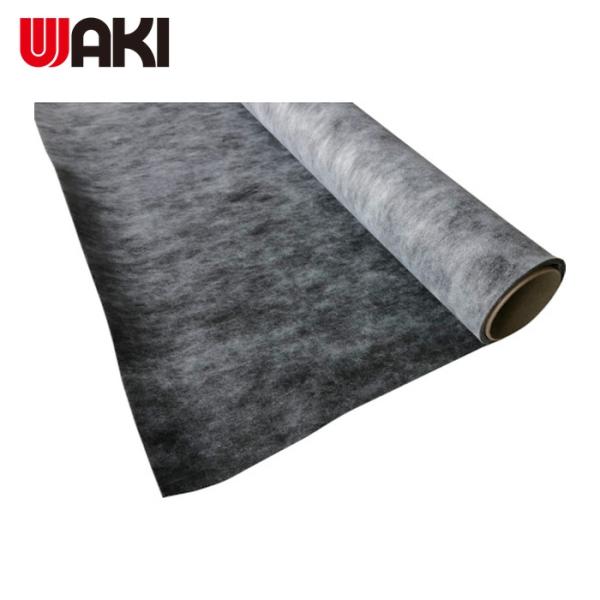 WAKI 防音シート|特長:素材のゴム表面に不織布をコーティングした遮音シートです。 音が外に漏れるのを防いだり、外からの音が室内に入るのを防ぎます。 カッターで好きな大きさにカットし、両面テープで不織布面を壁などに取り付けて使用できます。