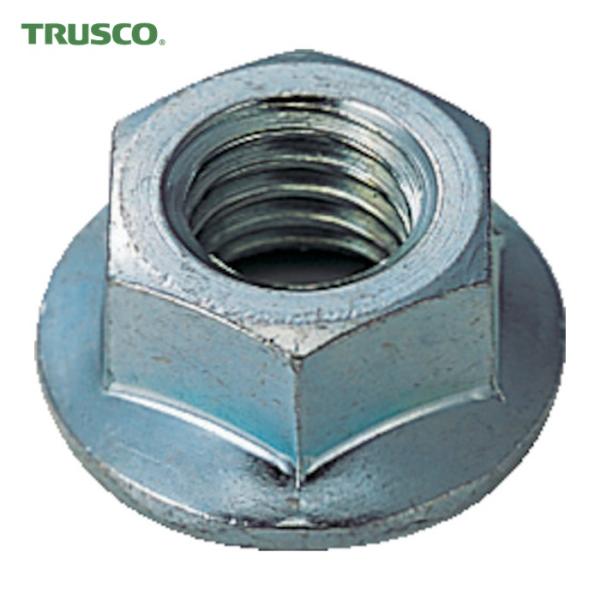 TRUSCO フランジナット|特長:ワッシャー(フランジ)と六角ナットが一体化しているため、緩み止め効果が期待できます。