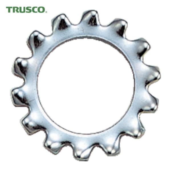 TRUSCO 内歯・外歯ワッシャー|特長:内歯ワッシャーよりも高い締め付け効果があります。