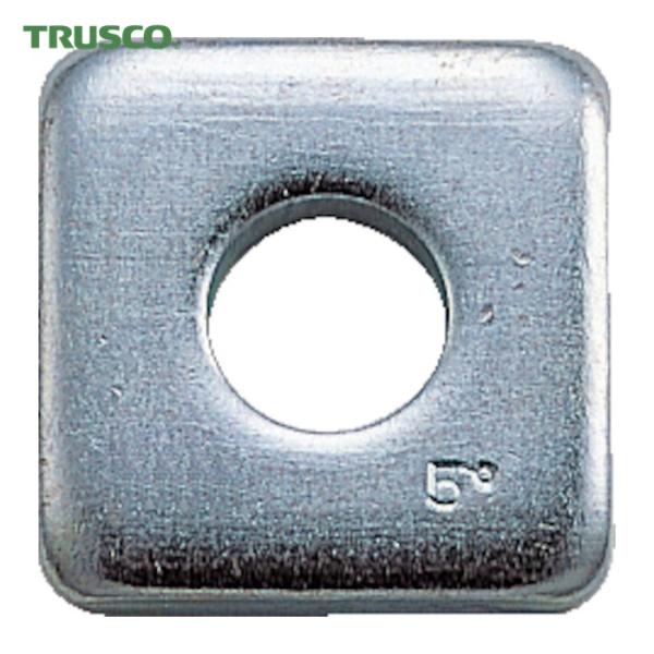 TRUSCO テーパーワッシャー|特長:Cチャンネル用鋼材に使用し、使用されるおねじが相手材と平行に使用されるため5度の角度がついています。