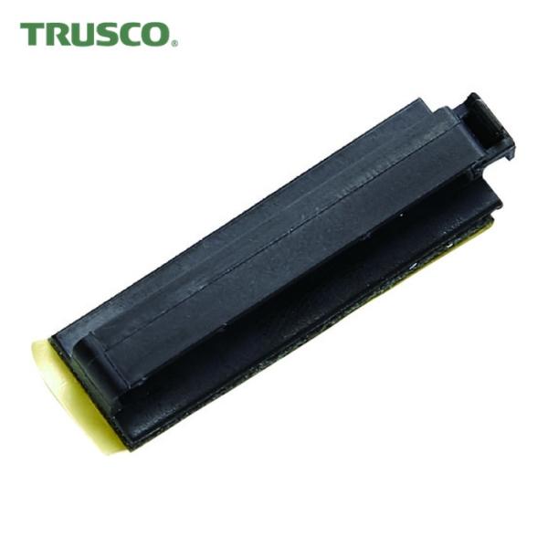 TRUSCO ケーブル固定具|特長:省スペース用のため非常に背の低いクリップです。 粘着テープ止めで、剥離紙は剥がしやすいドライエッジ加工が施されております。